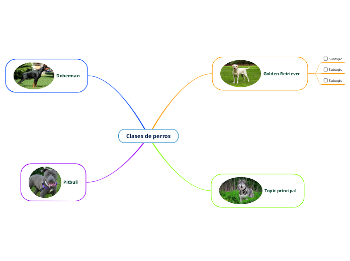 Clases de perros - Mind Map
